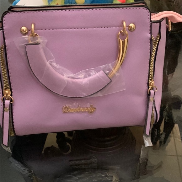 danbooly purse small | Bags | Purple Crossbody Bag With Gold Hardware ...